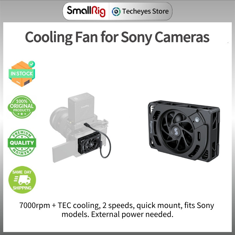 SmallRig พัดลมระบายความร้อนสําหรับ Sony ZV-E1/ A74 / A7S3 / A7C / FX3 / FX30.etc กล้องระบายความ ...