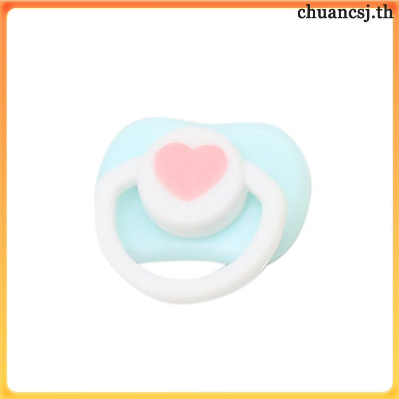 5 ชิ้น Mini Pacifier Charms Miniature อุปกรณ์ตกแต่ง Playset หัตถกรรมตก ...