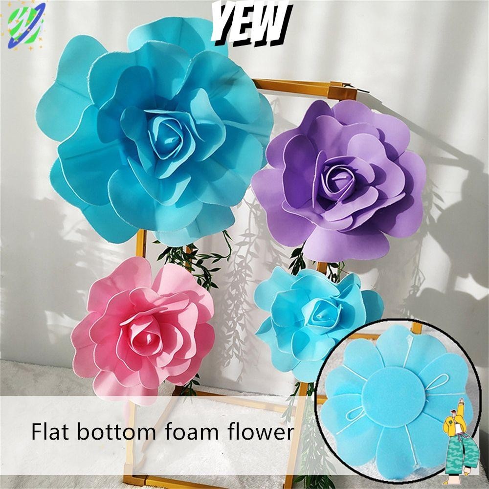 Yew PE โฟมดอกไม้อุปกรณ์ปาร์ตี้ดอกไม้ปลอมดอกไม้แบนขนาดใหญ่ | Shopee Thailand