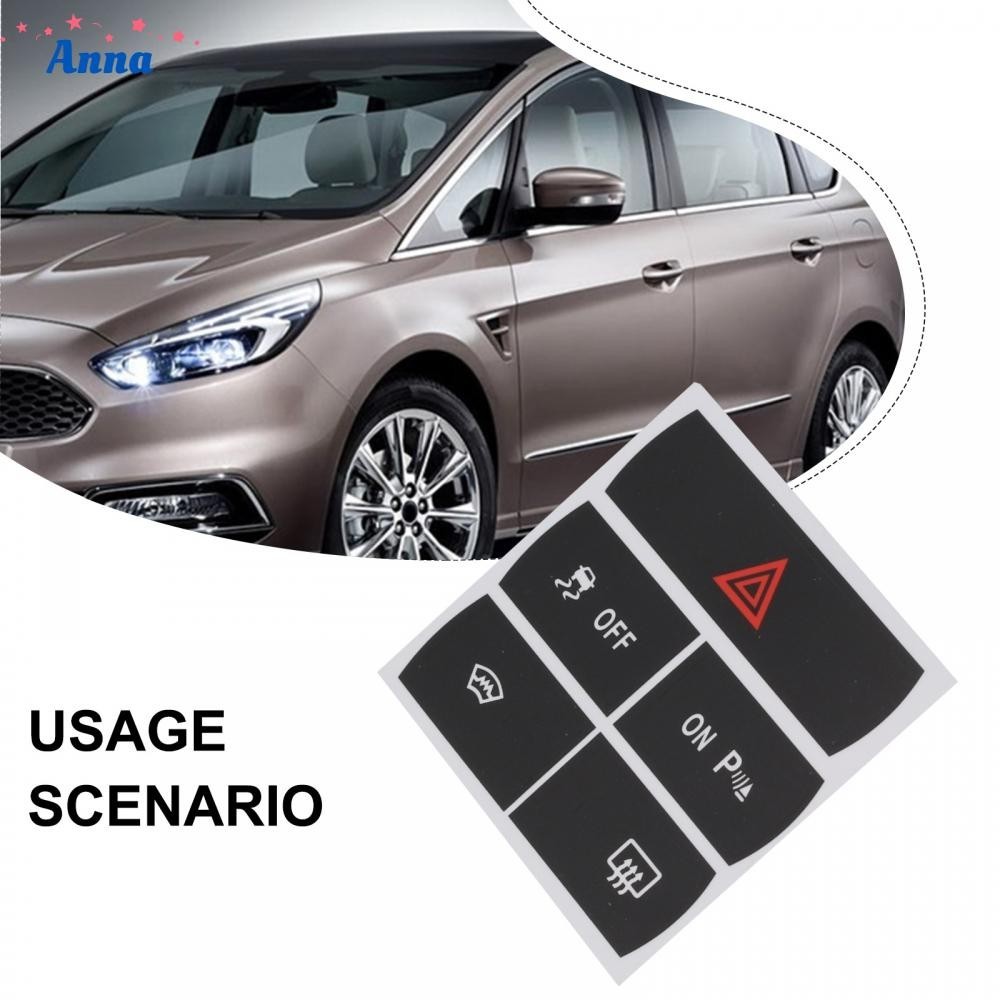 【Anna】Restore Functionality Sticker Set for Ford For SMax Hazard Button ...