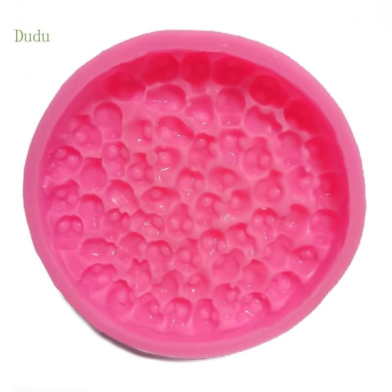 Dudu Skull Ghost Coaster UV อีพ็อกซี่เรซินแม่พิมพ์ Handmade ถ้วยซิลิโคน ...