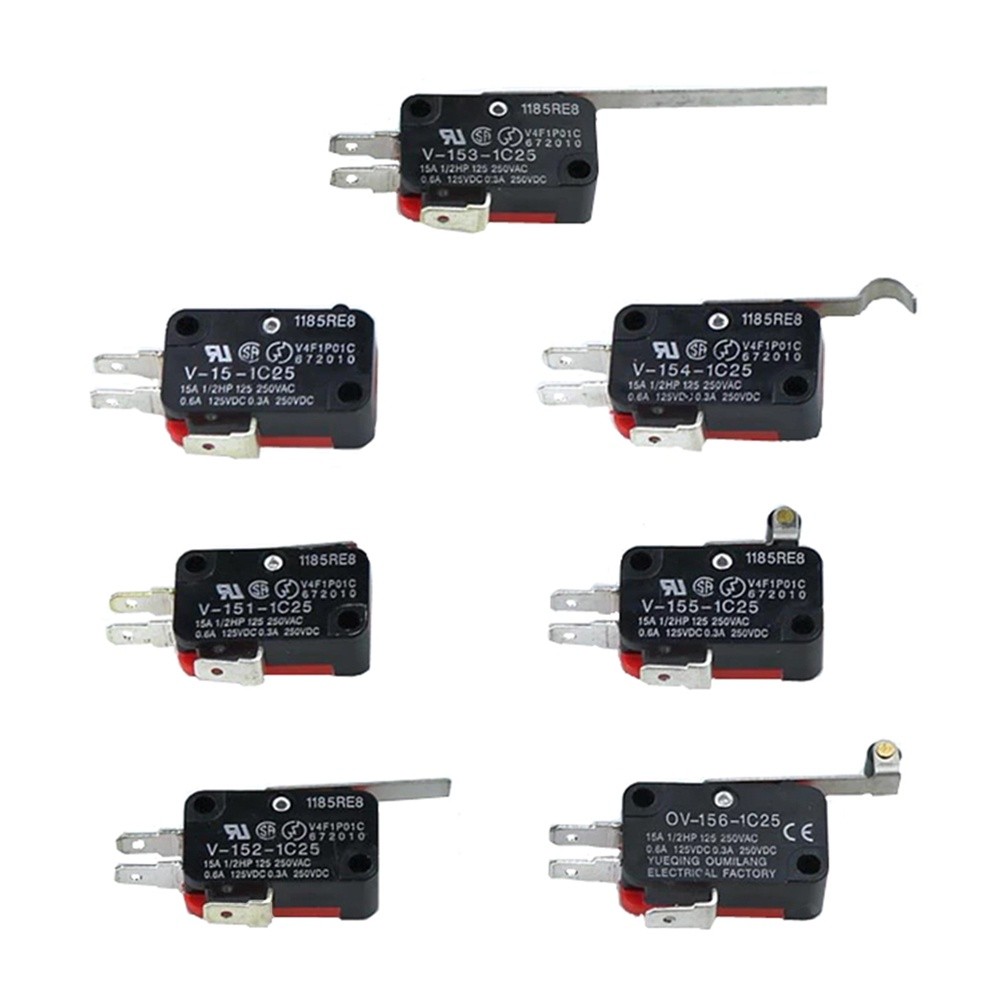 ไมโคร ลิมิตสวิตช์ SPDT Micro Limit Switch V-15-1C25 V-151-1C25 V-152-1C25 V-153-1C25 V-154-1C25 ...