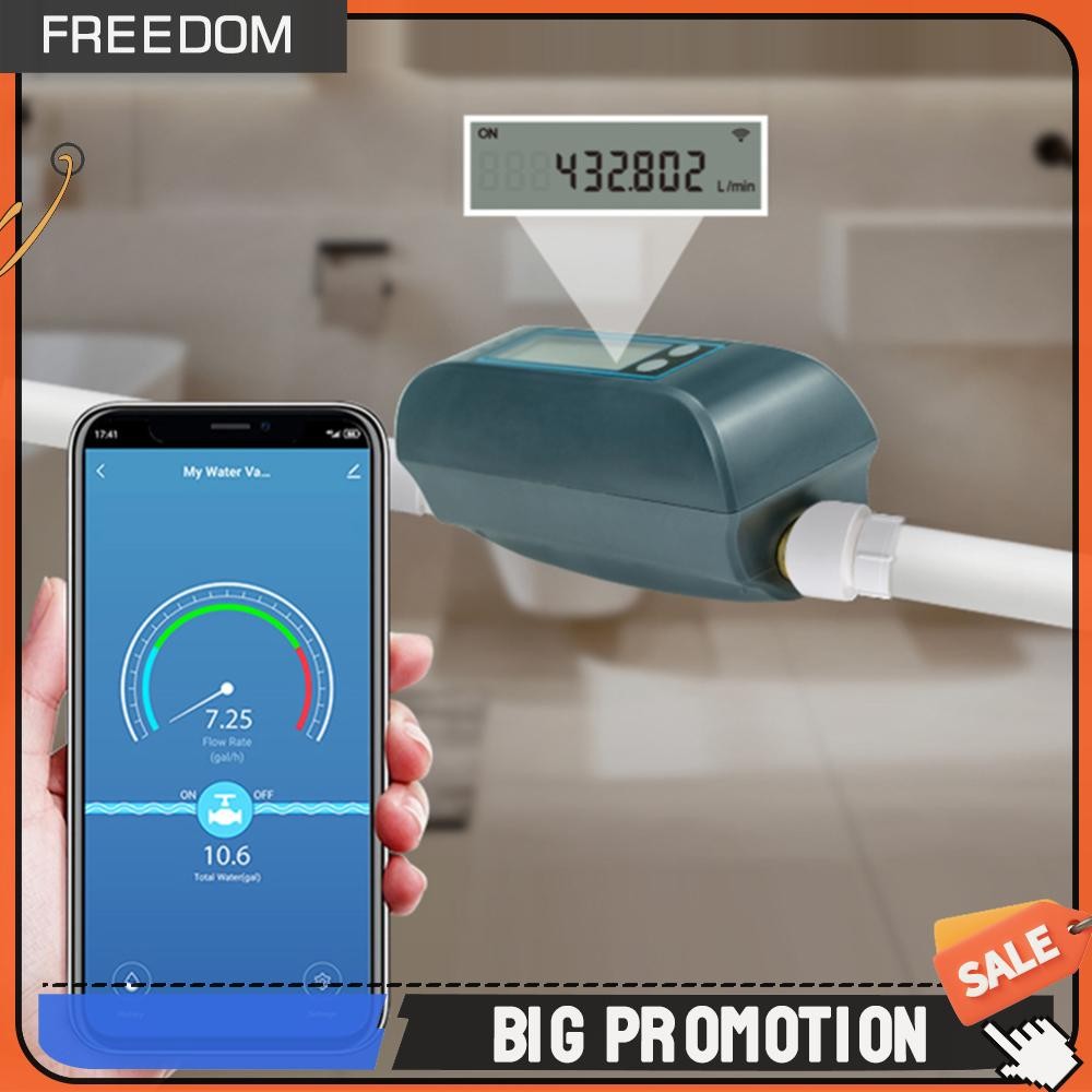 อินเตอร์เน็ตไร้สาย สมาร์ทวาล์วน้ํา DN20 อุปกรณ์จัดการน้ําที่บ้านจอแสดง ...