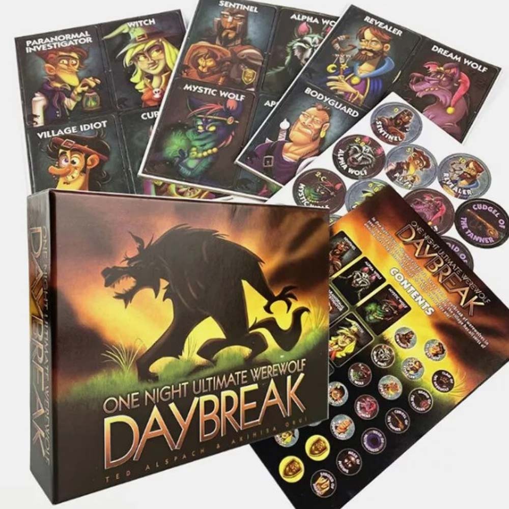 One Night Ultimate Werewolf Card Game Deluxe Daybreak Board Game Family ...
