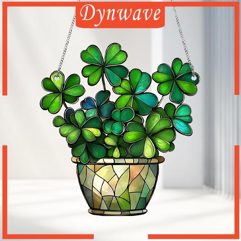 [Dynwave] Wall Art Decor Suncatcher แผงอะคริลิค Four Leaf Clover Shape ...
