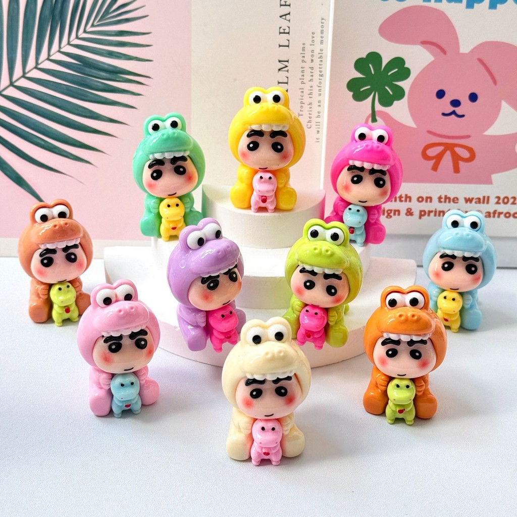 10 ชิ้น Shin-chan Hug ไดโนเสาร์เรซิ่น Charms สําหรับ DIY (Z-5) | Shopee ...