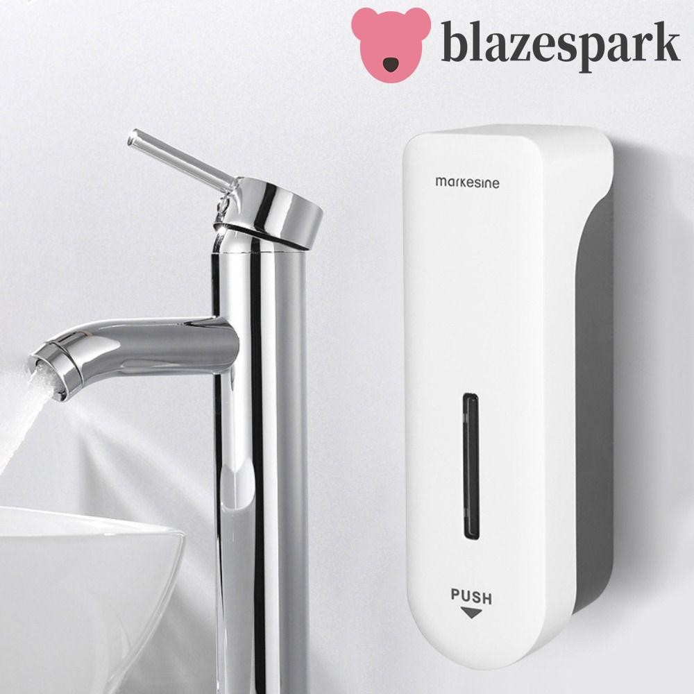 BLAZESPARK ตู้ทําสบู่ติดผนัง, ปั๊มกด Anti-Drip Design No-Drill Soap Dispenser, 300ml ทนทาน ...