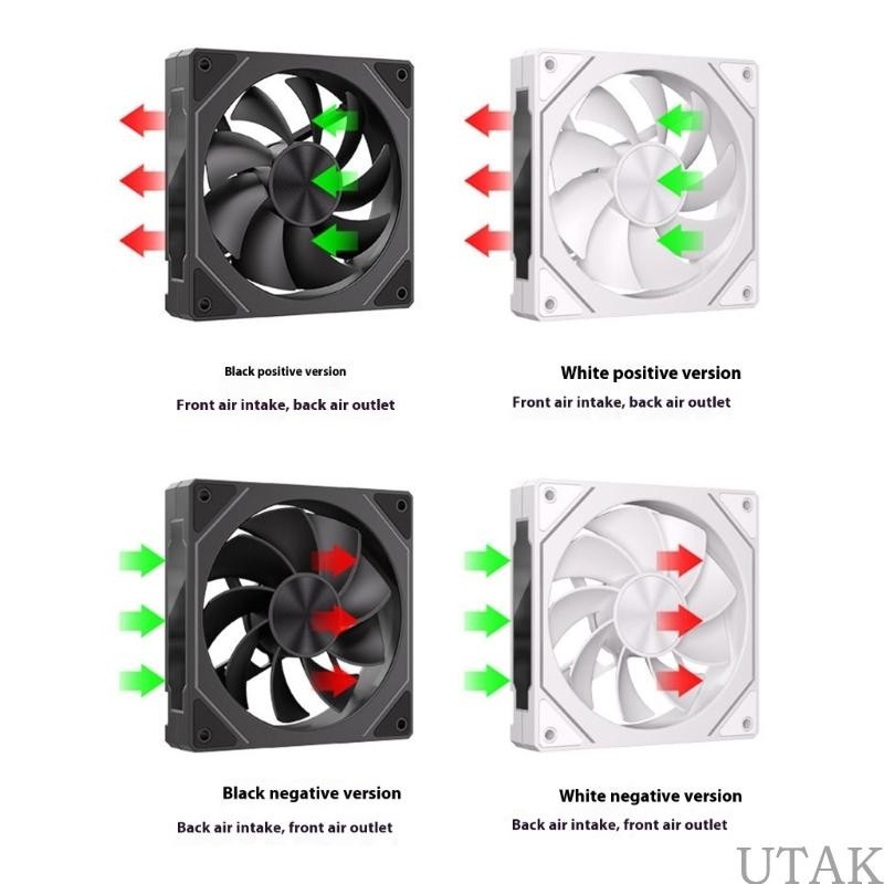 พัดลมคอมพิวเตอร์ TUAKE พร้อมแสงกระจกหลายชั้นสะท้อนแสง ARGB Synchronized ...