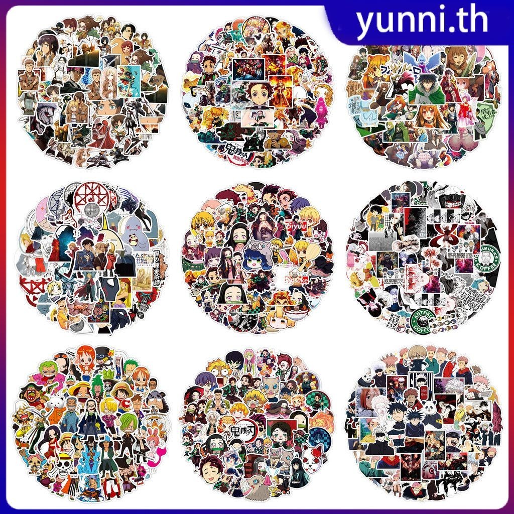 50 ชิ้น Demon Slayer สติ๊กเกอร์ Graffiti 49 สไตล์ญี่ปุ่นอะนิเมะการ์ตูน ...