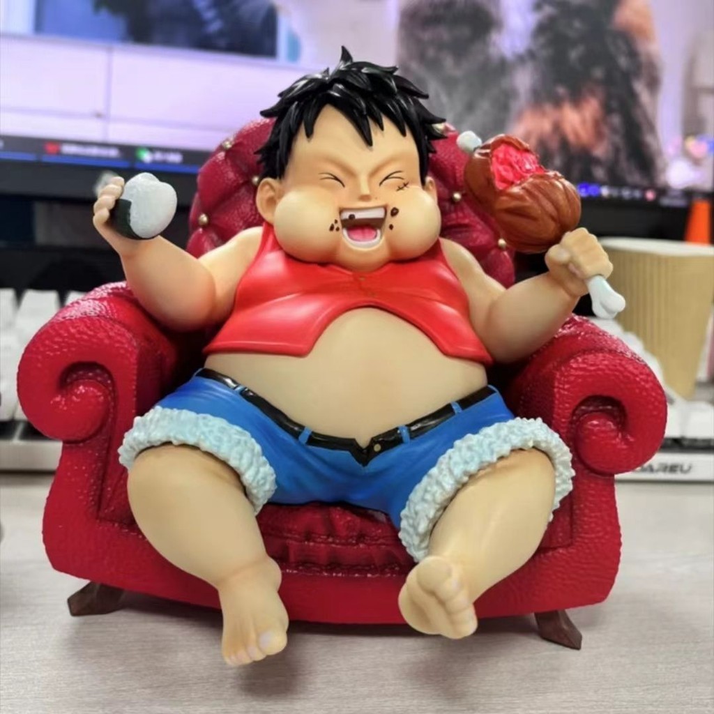 One Piece รุ่น Q ทำมือ Fatty Luffy รุ่น Q Luffy Fat House Series Meat ...