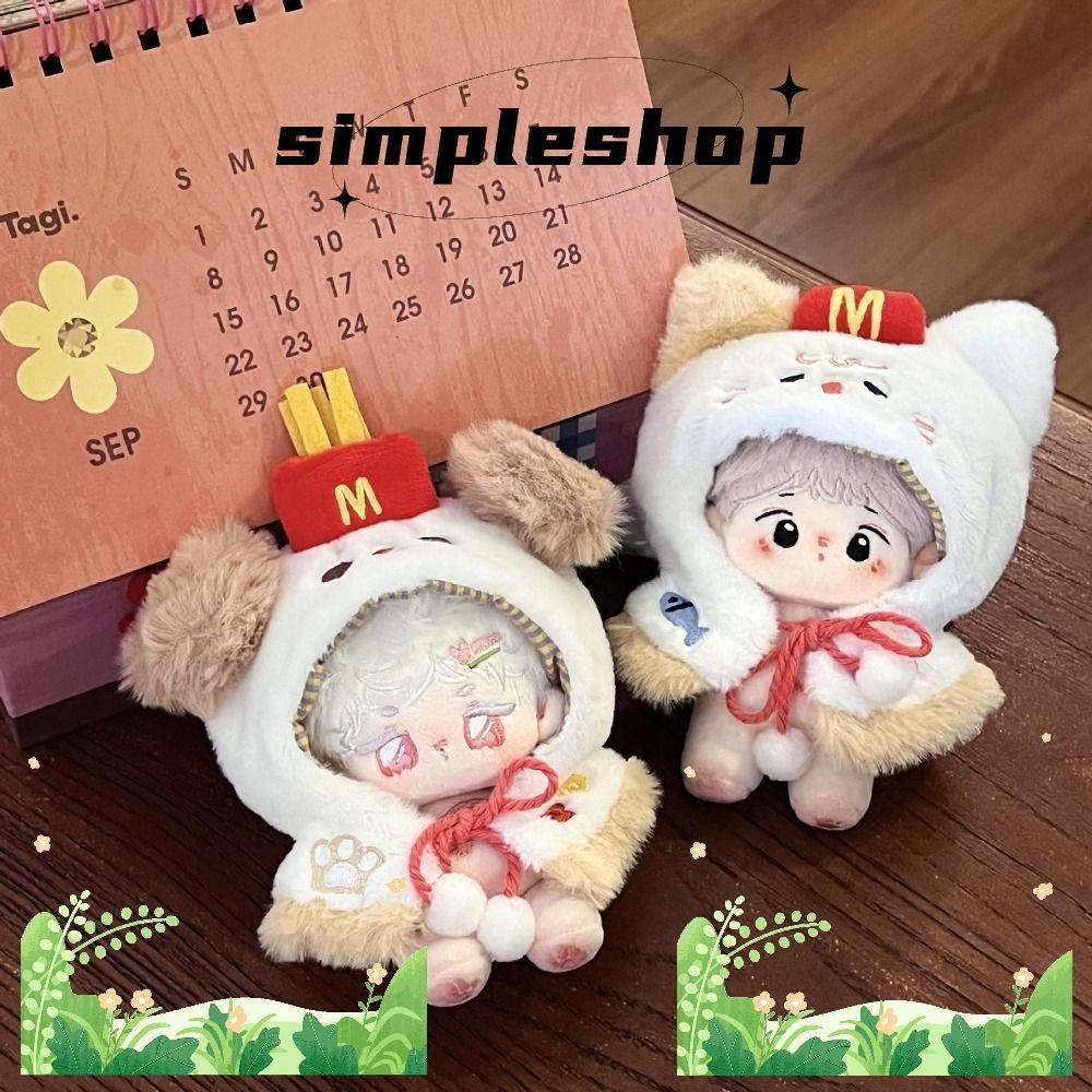 Simple Labubu ตุ๊กตาเสื้อผ้า,ชุดเปลี่ยน Hairy Plush Cloak,ขายเสื้อผ้า ...