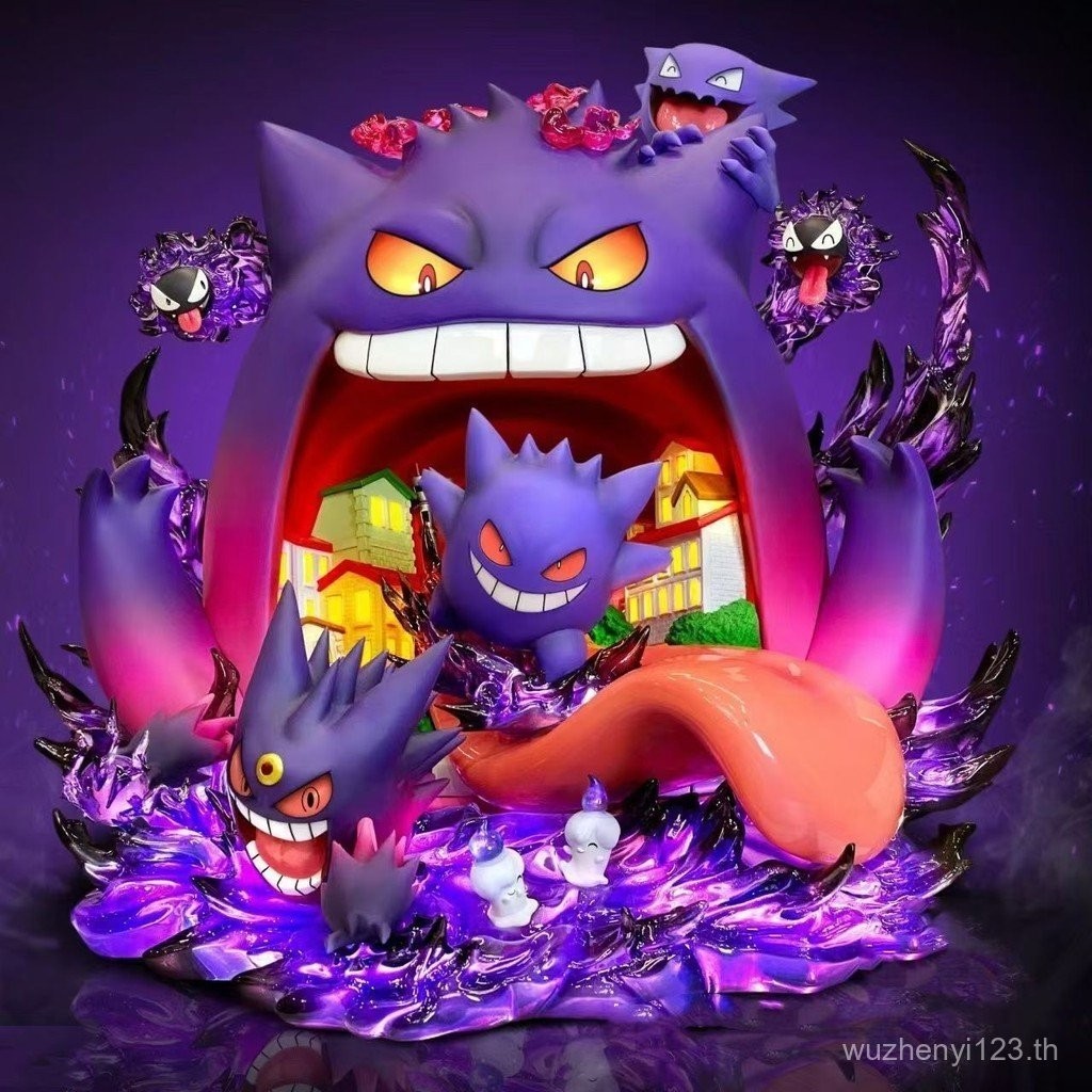 โปเกมอนทำมือรถกระบะ Qiu Bao โมเดลในฝัน Geng Ghost เดสก์ท็อปของตกแต่ง ...