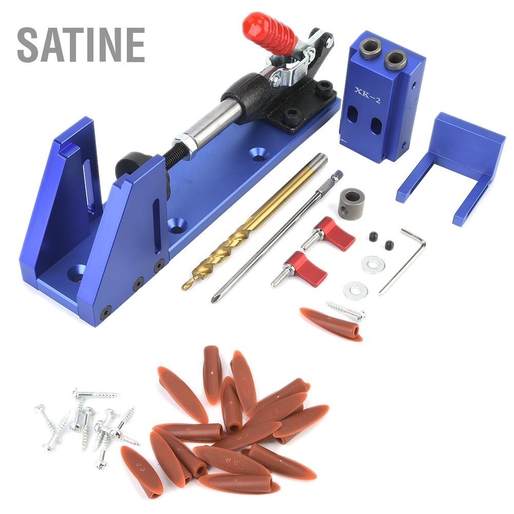 SaTine เครื่องมืองานไม้ Pocket Hole Jig พร้อม Toggle Clamp และ Step ...