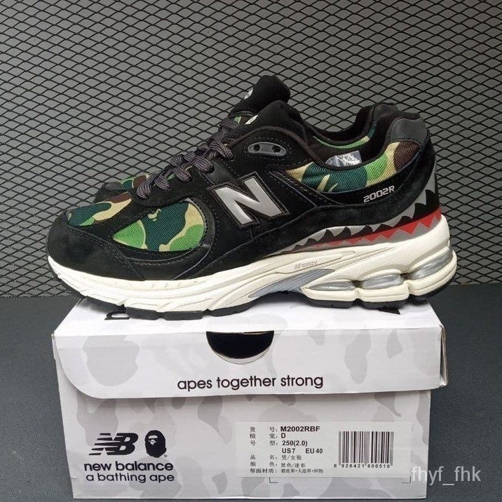 Arnj New Balance 2002r X Black Original BAPE | Shopee Thailand