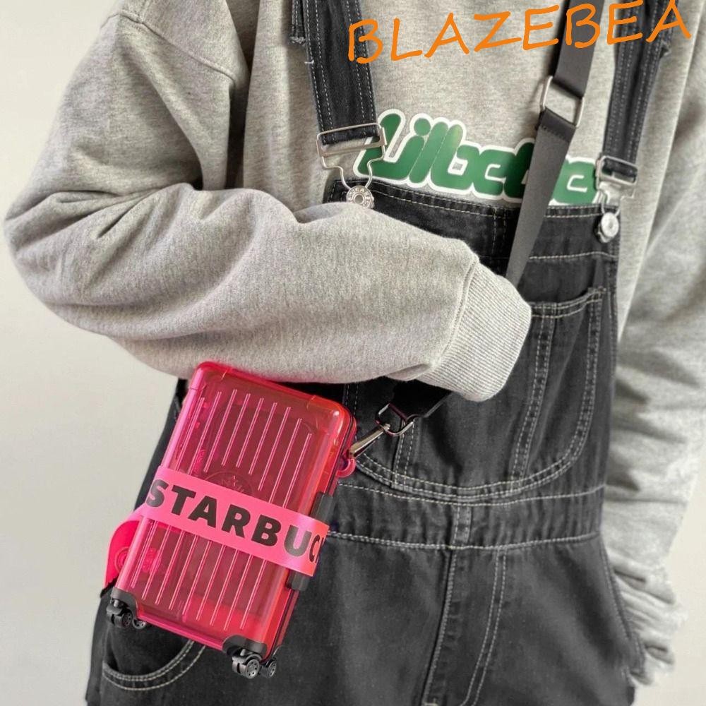 Blazebea Labubu Time Doll Out-ed Bag, Mini กระเป๋าเดินทางโปร่งใส Labubu Time Display Bag ...