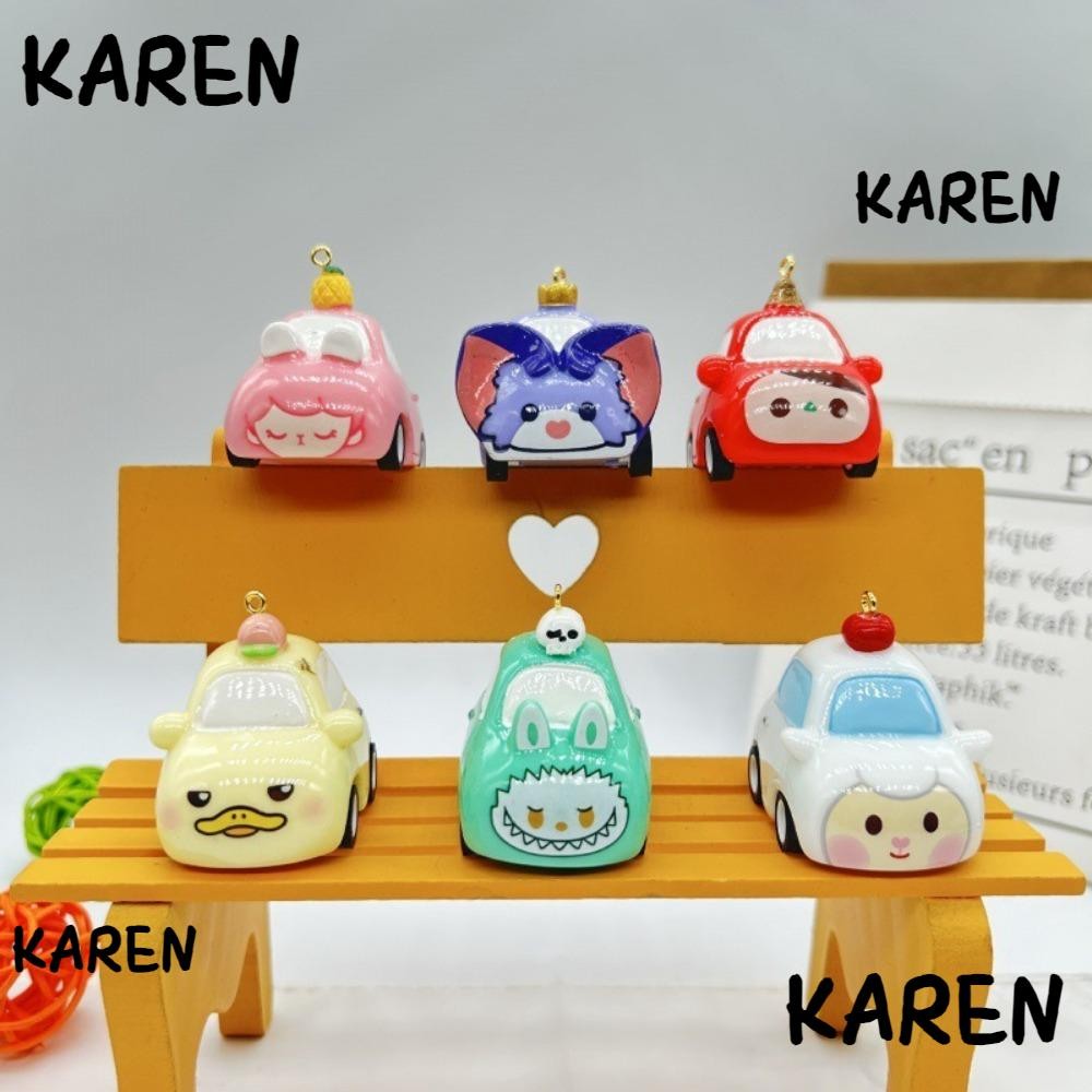 Karen POP MART Car, Creative Mini Labubu เครื่องประดับ, น่ารัก Diy ...