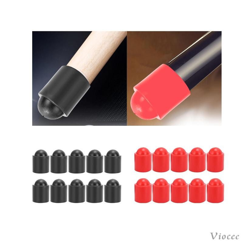 [Viocee] 10 ชิ้น Snooker Tip Cover หมวกสนุ๊กเกอร์ Cue Pool Cues End ...