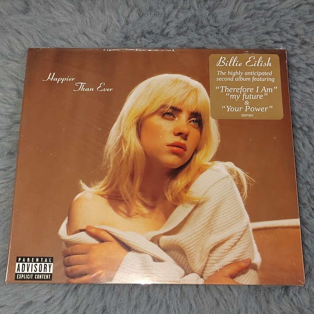 พร้อมส่ง CD Billie Eilish Happier Than Ever Album Music Record | Shopee ...