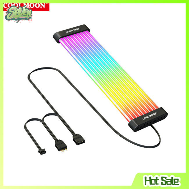 Coolmoon ARGB LED Strip Light เหมาะกับ 8PIN 24PIN สายไฟ DIY โคมไฟบาร์ ...