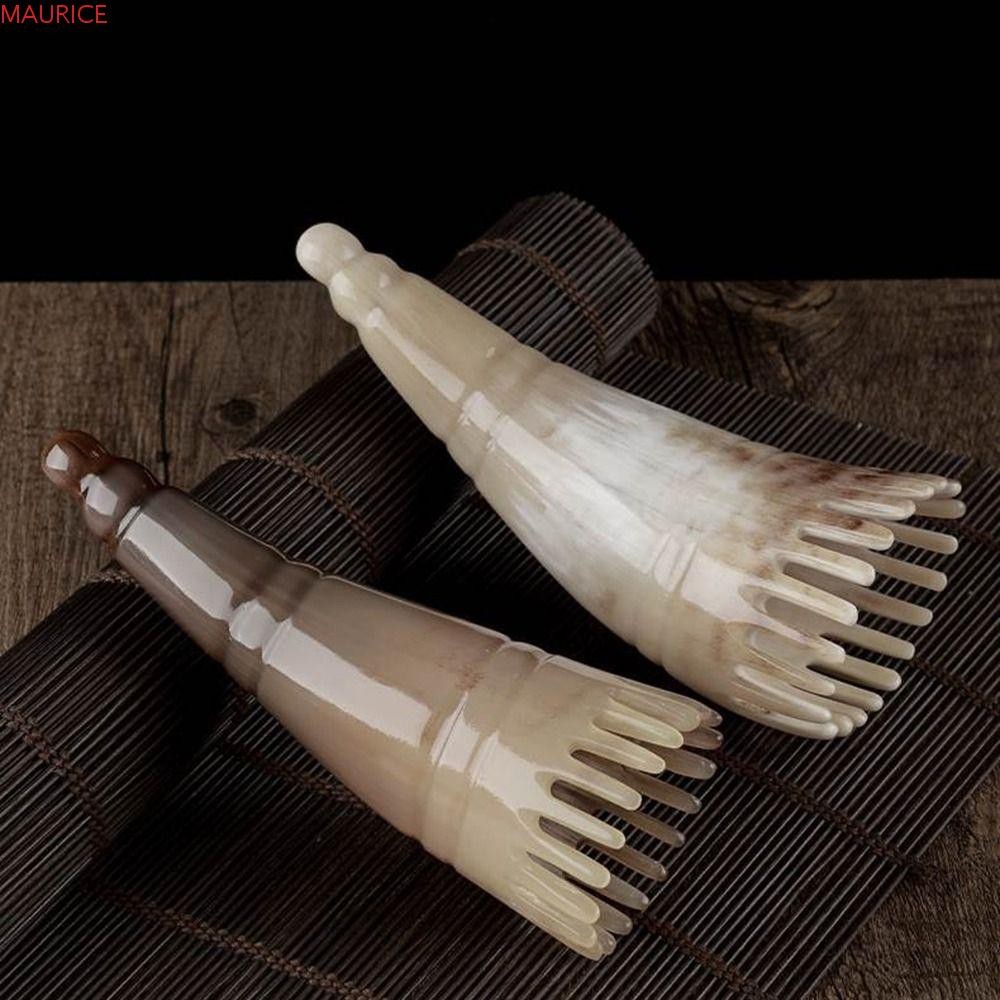 หวีนวดเขาวัว มาURICE หวีแชมพู Meridian Scraping แปรงนวดหนังศีรษะฟัน ...