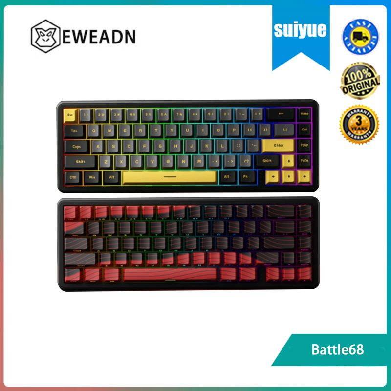 Eweadn Battle68 คีย์บอร์ดแกนแม่เหล็กสําหรับเล่นเกม, แบบถอดเปลี่ยนได้แบบ ...