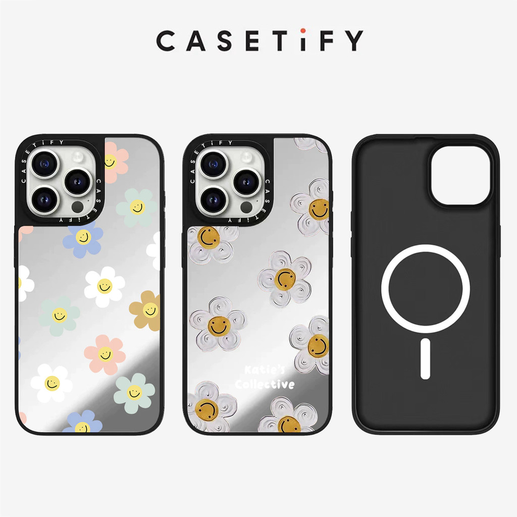 กระจกแม่เหล็กยิ้ม Daisy hard เคสโทรศัพท์สําหรับ IPhone 16 ProMax 16Pro ...