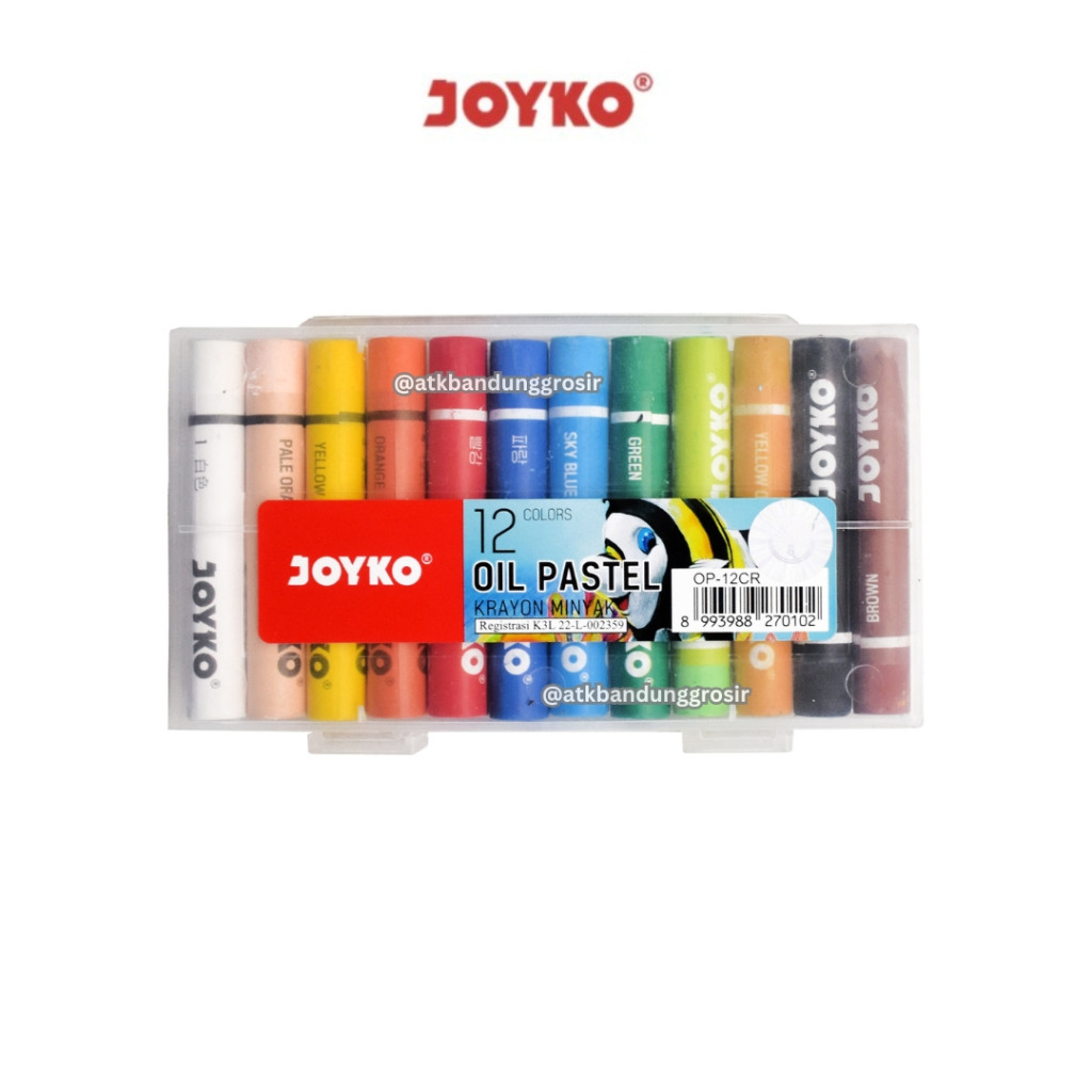 Joyko OP-12CR Oil Pastel Crayon 12 สี Oil Crayon - SHSNP | Shopee Thailand