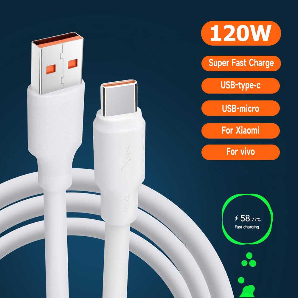 สายชาร์จ Type C 6A 120W Type C ความเร็วสูง 1 1.5 2 เมตร สําหรับแล็ปท็อป ...