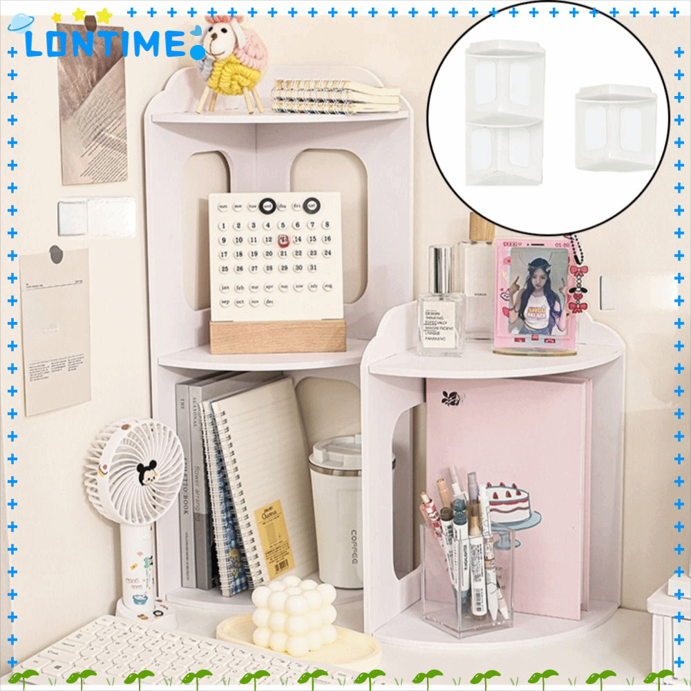 LONTIME Desktop Corner Storage Rack, กล่องเก็บของความจุขนาดใหญ่อเนก ...