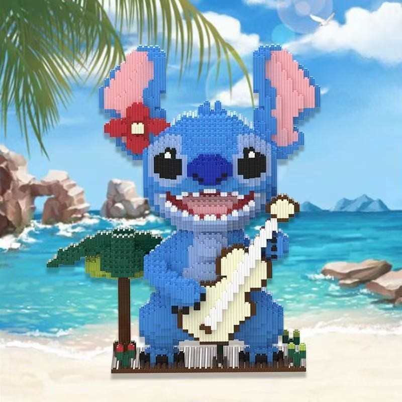 เข้ากันได้กับ Stitch Angel Series Building Blocks เด็กการศึกษา 3D สาม ...