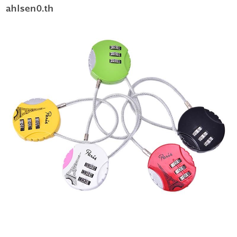 Ahlsen0 1 ชิ้น กระเป๋าเดินทางรหัสล็อคล็อคกุญแจ ขนาดเล็ก สามารถปรับตั้งใหม่ได้ | Shopee Thailand