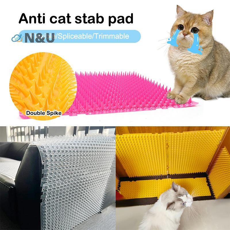 N&U 1/5 ชิ้น Anti Cat Thorn Mat Anti Cat สุทธิกลางแจ้ง Cat Repellent ...