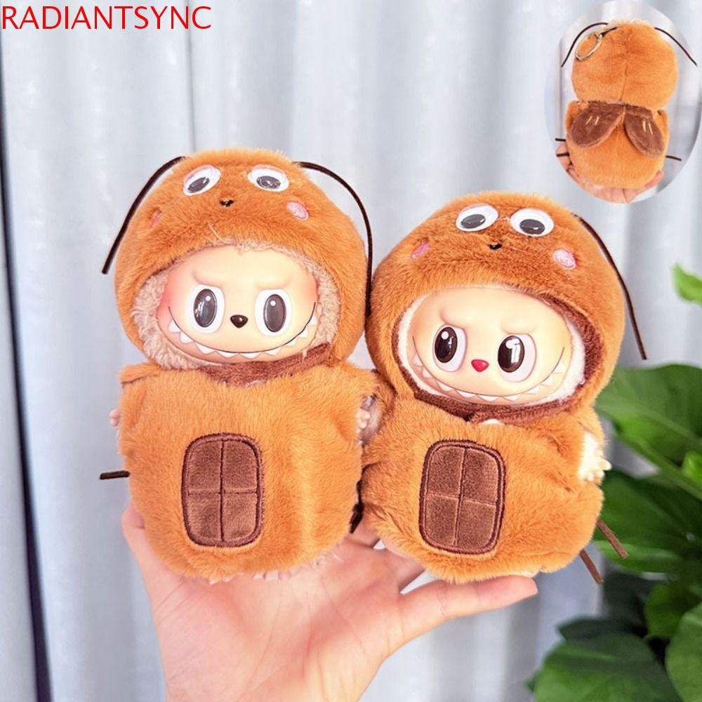 RADIANTSYNC 17 ซม.ตุ๊กตา Plush เสื้อผ้า,แมลงขนาดเล็ก Beetle Labubu ตุ๊กตาผ้า, Trim Handmade DIY ...