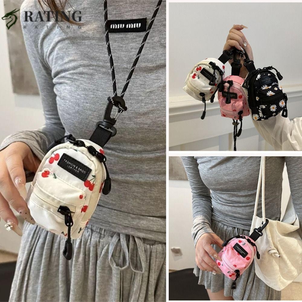 RATIN Mini Wallet กระเป๋าผ้าใบพิมพ์ลาย สำหรับใส่เหรียญและกุญแจ พกพา ...