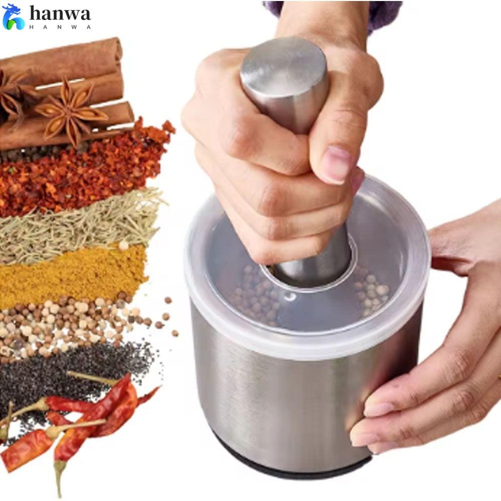 HANWA เครื่องปอนด์กระเทียมแบบแมนนวล, สแตนเลสกันสนิมในครัวเรือน Mashing ...