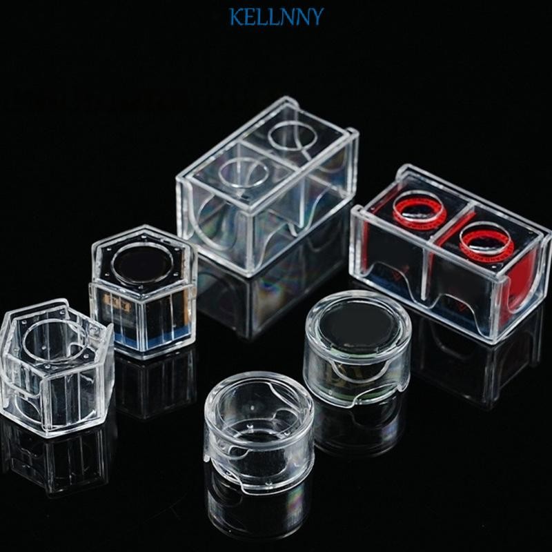Kelln กล่องพกพาสำหรับชอล์กบิลเลียด ทำจากอะคริลิค ออกแบบมาเพื่อรักษาผง ...