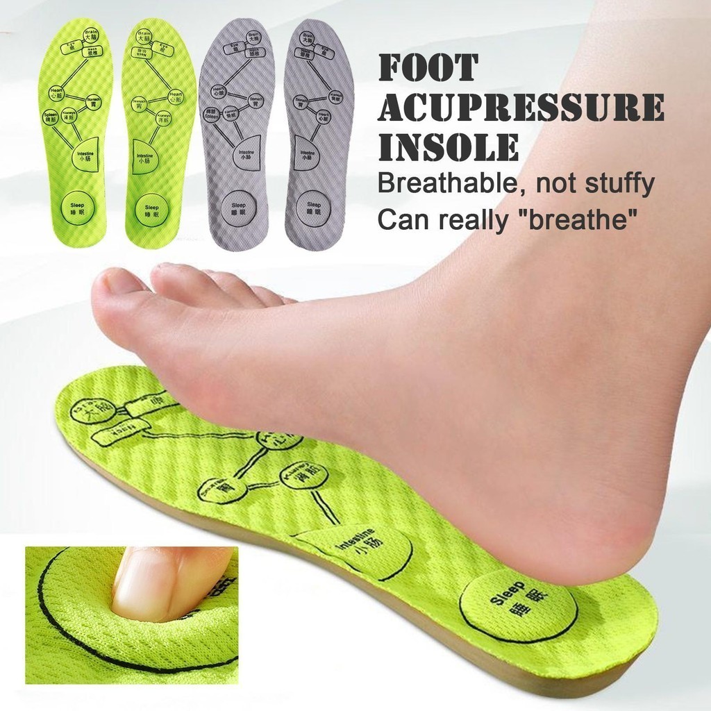 1 คู่ Shock-Absorbing Insole Man ผู้หญิงรองเท้าผ้าใบเดียวกันพื้นรองเท้า ...
