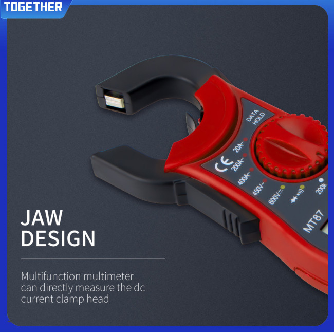 Tog Professional แบบพกพา Mt87 Digital Clamp Meter มัลติมิเตอร์ Dc Ac ...