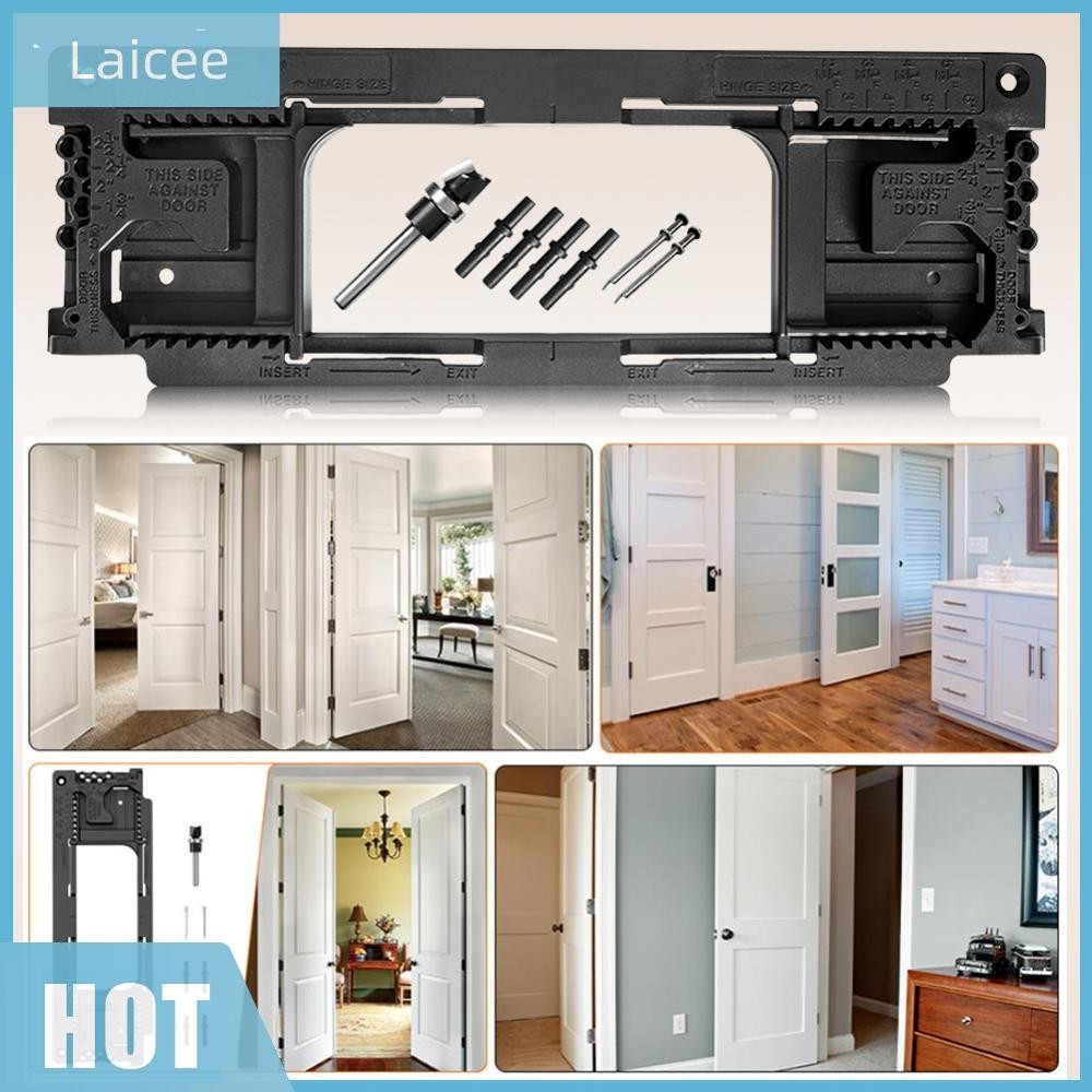 [Laicee.th] บานพับประตูแม่แบบรูคู่มือจิ๊กบานพับ Slotting Locator การติดตั้งบานพับ | Shopee Thailand