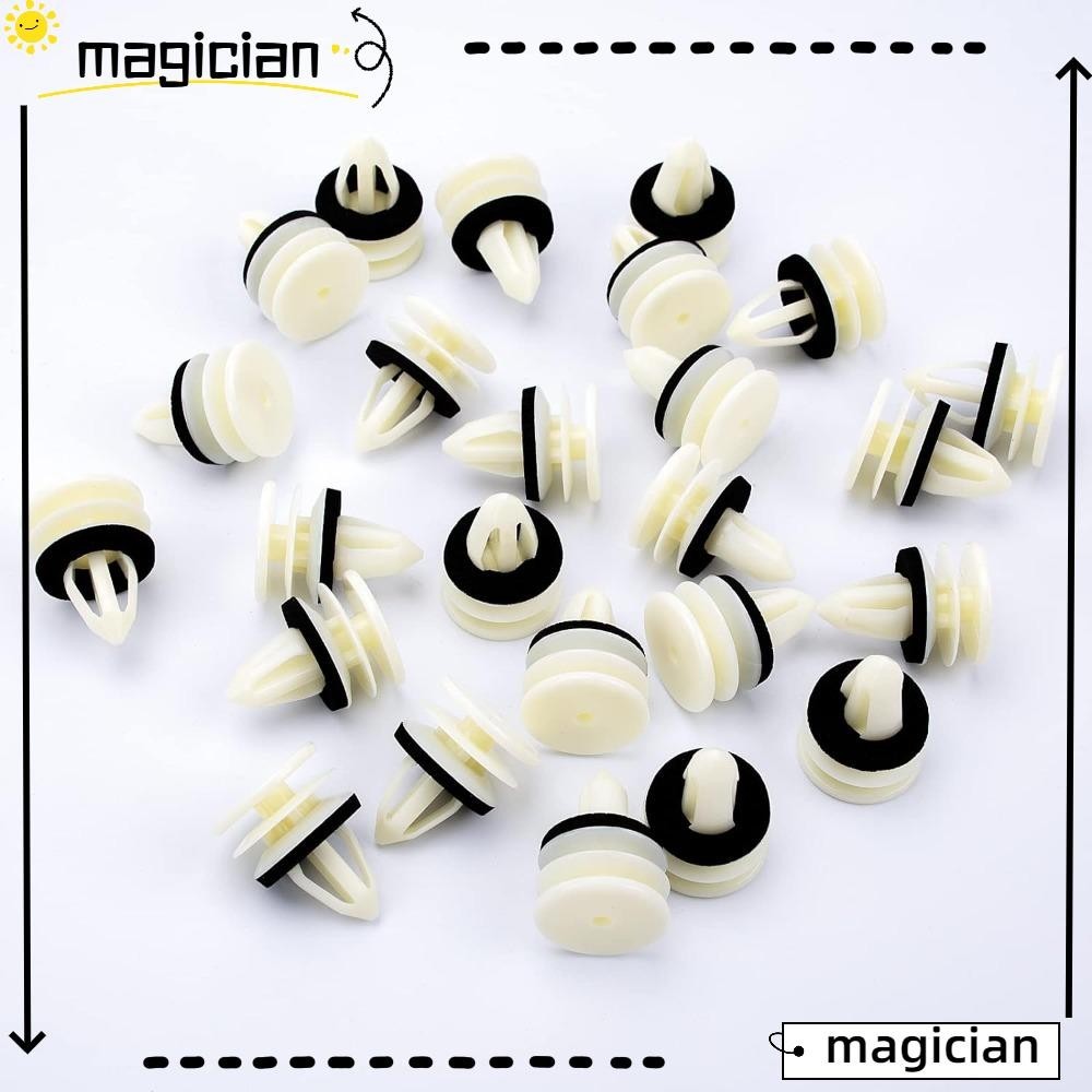 Mag 30 ชิ้น Trim แผง Retainer คลิป, พลาสติกและไนลอนสีขาว 11519031, การ ...