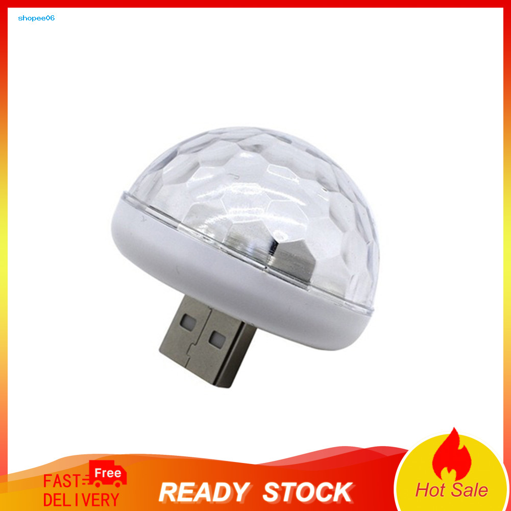 Setn รถ Auto ภายใน Mini USB Night Light โคมไฟ DJ Stage ไฟ LED บรรยากาศ | Shopee Thailand