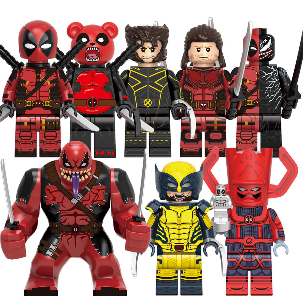 ขายร้อน Deadpool & Wolverine Venompool Pandapool Galactuspool Building ...