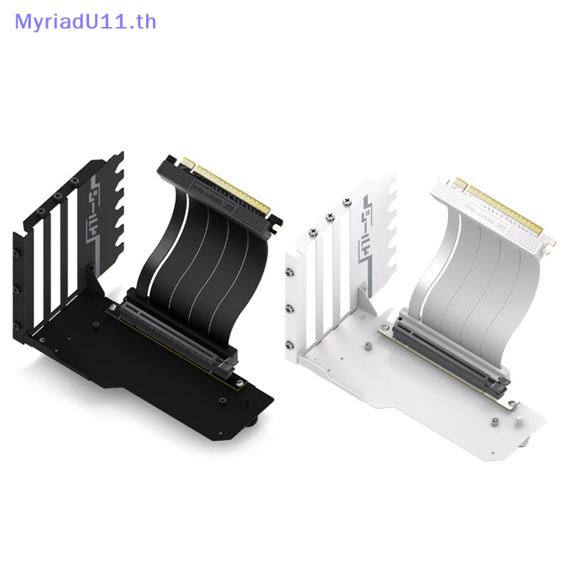 Myriadu ใหม่ Riser สีขาวและสีดํา PCI-E X16 ATX กราฟิกการ์ดแนวตั้ง GPU ...