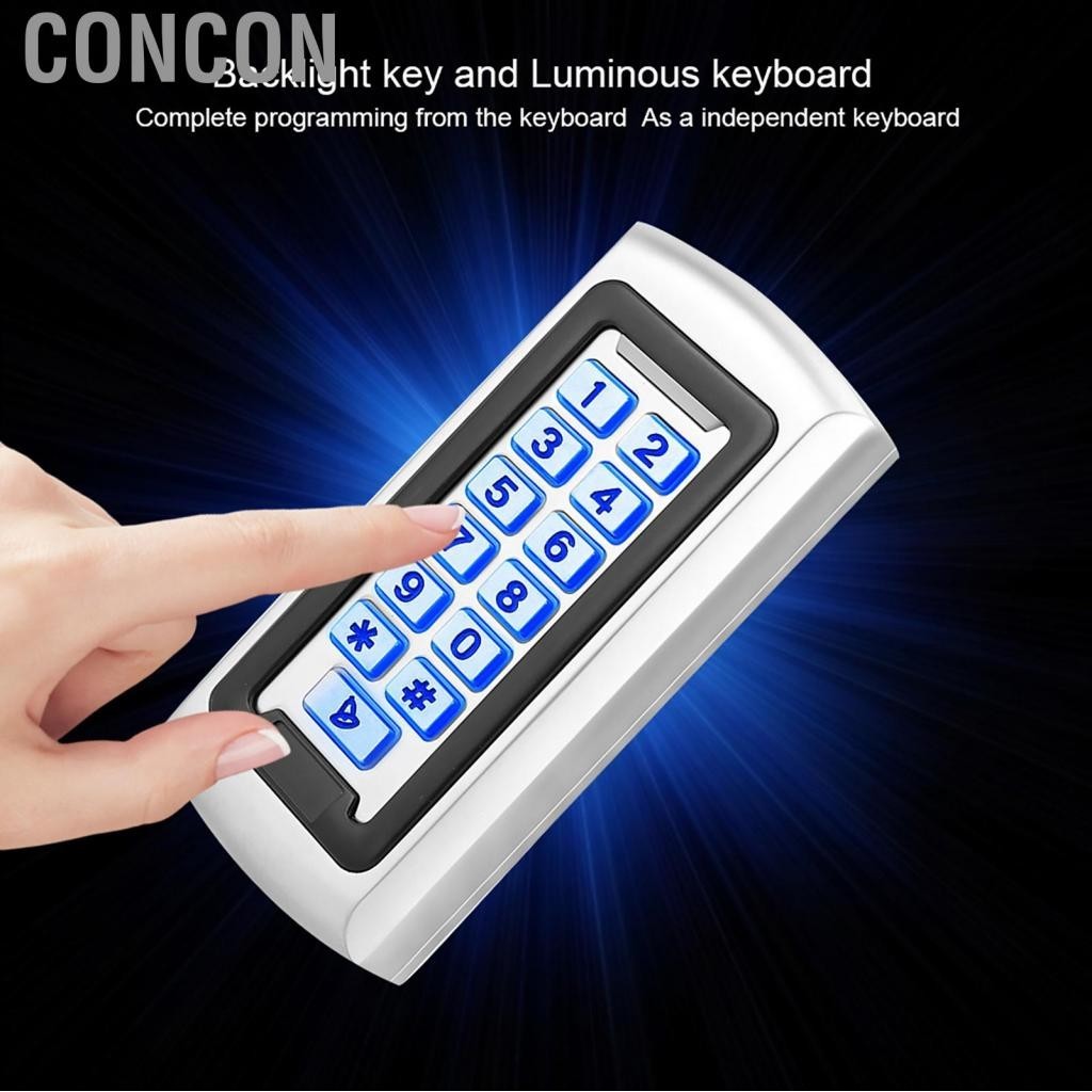 Concon RFID Access Control Keypad IP68 กันน้ำโลหะประตูเดียว 2000 ให้ ...