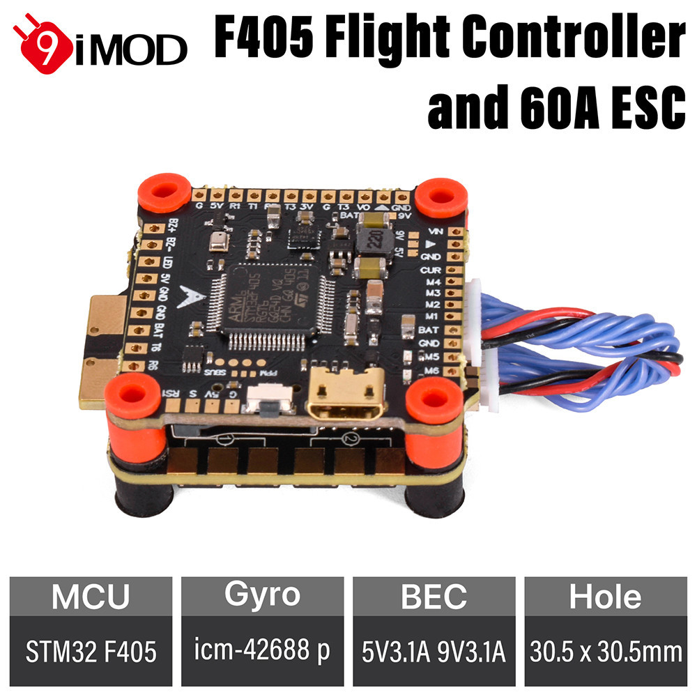 9imod F405 V3.1S PLUS FC Flight Controller Board 4in1 8Bit Built-in ...