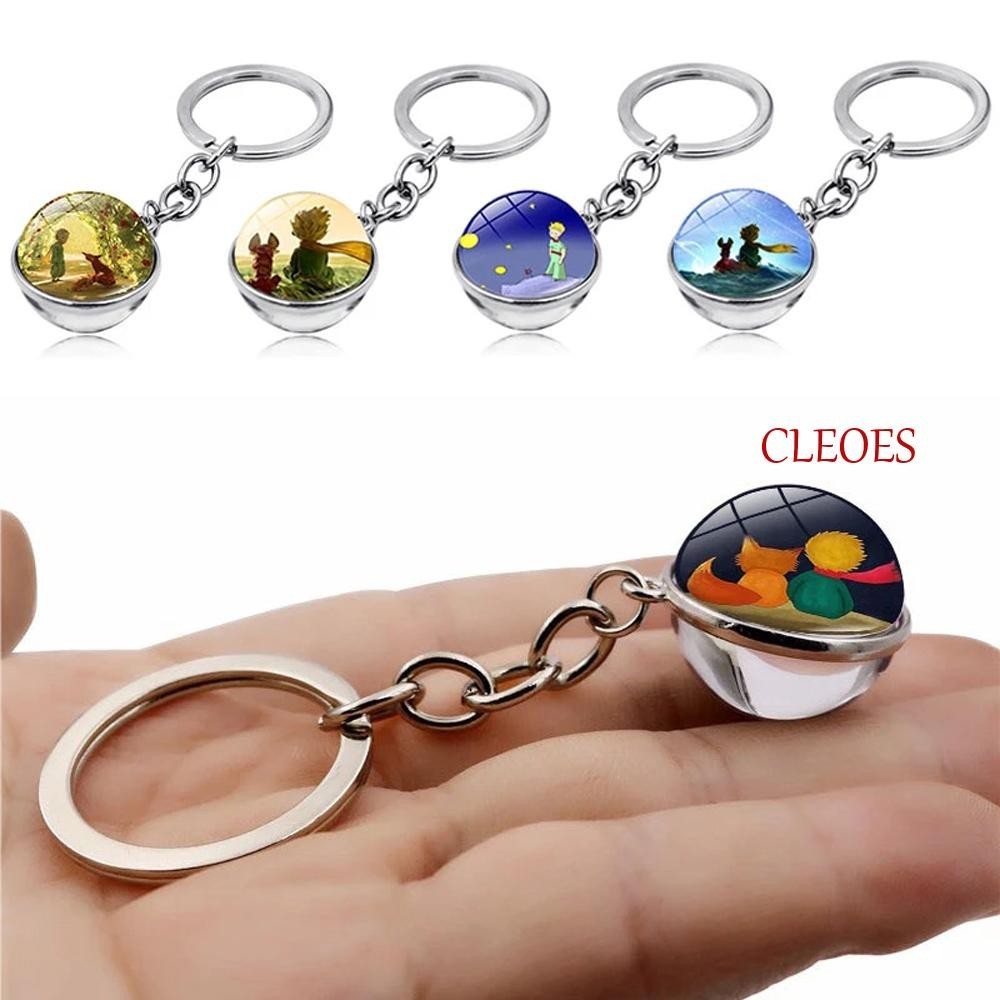 Cleoes The Little Prince Key Chain แหวนกุญแจโลหะ Cabochon Double Side ...