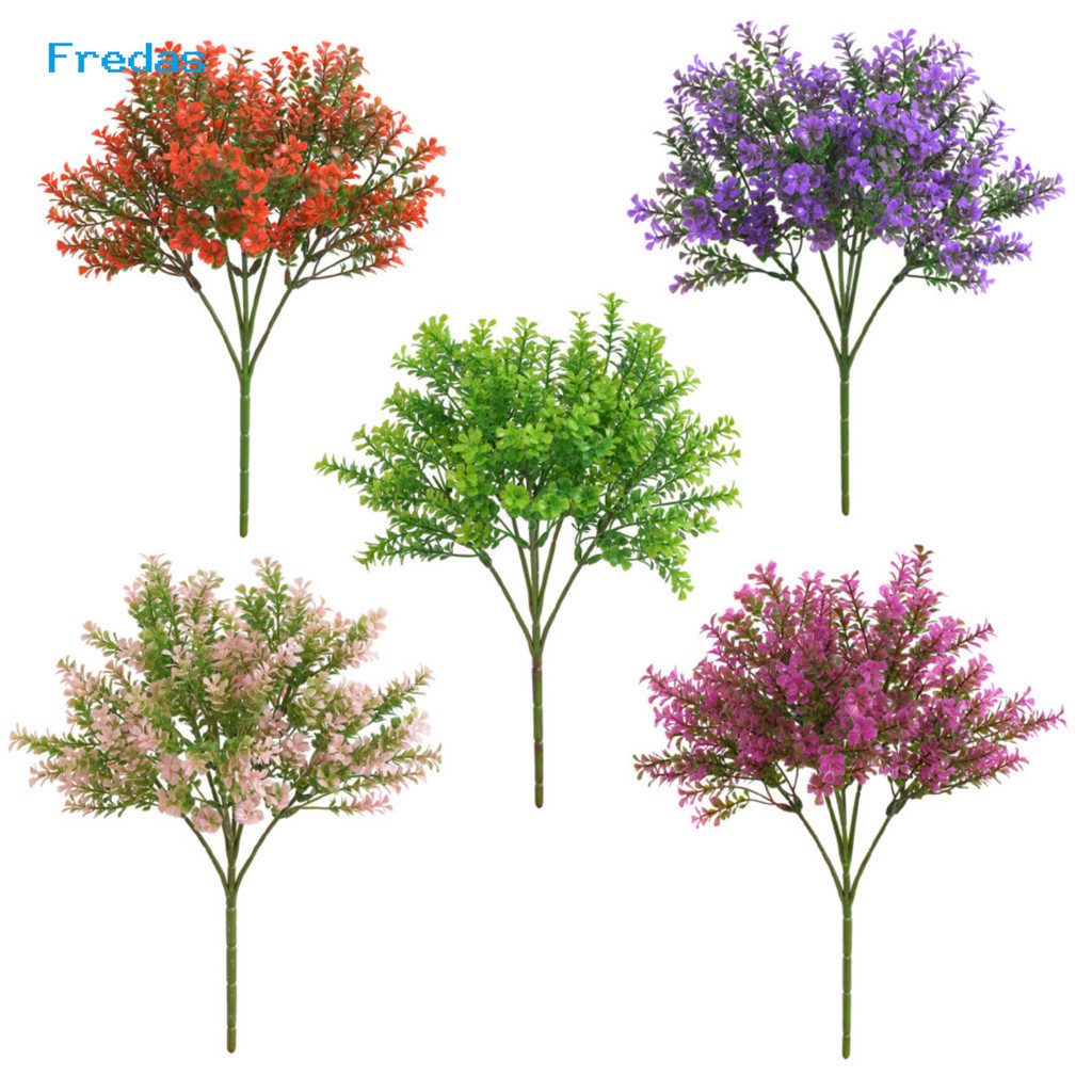 Frh-1 สาขาจําลองพืช 6 หัวในหนึ่งโชคดีหญ้าฉากอุปกรณ์ประกอบฉากที่สมจริง ...
