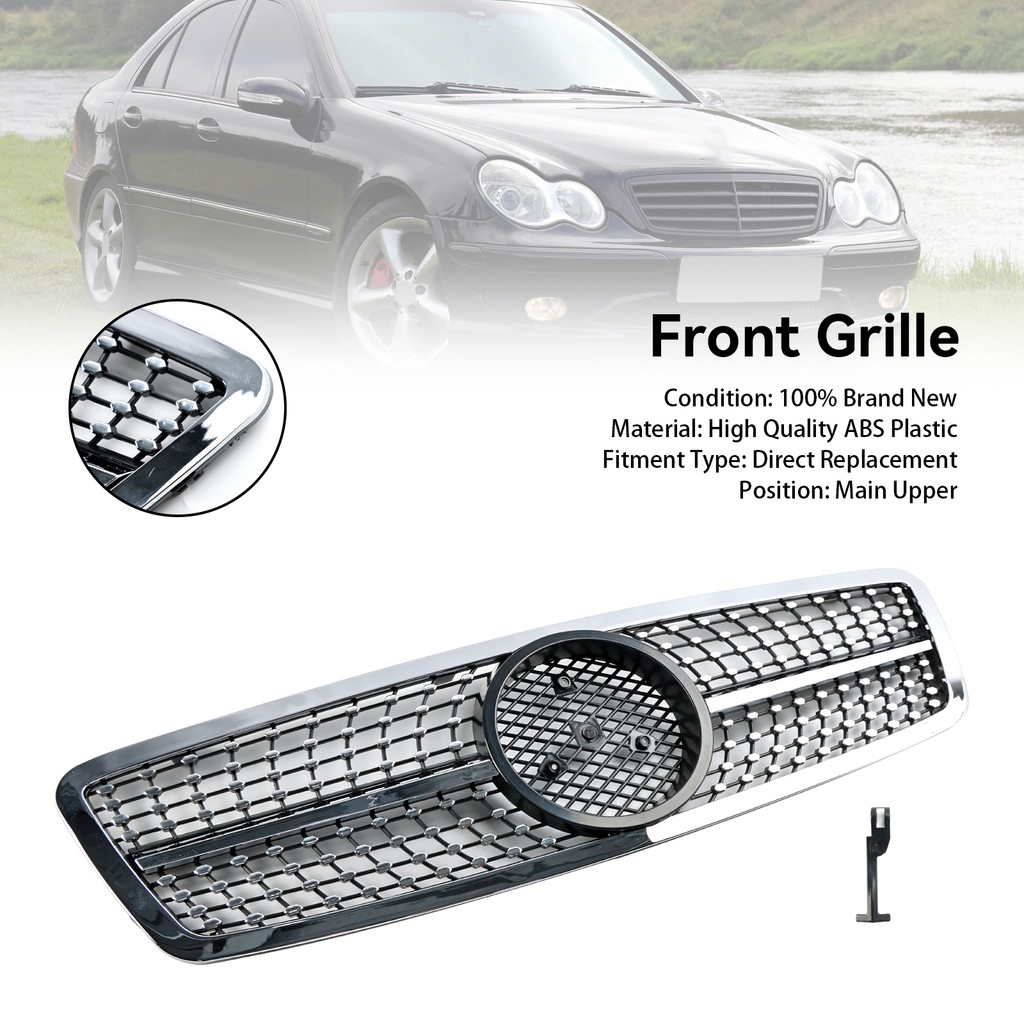 กันชนหน้ากระจังหน้ากระจังหน้ากระจังหน้า Fit Mercedes W203 C230 C320 ...