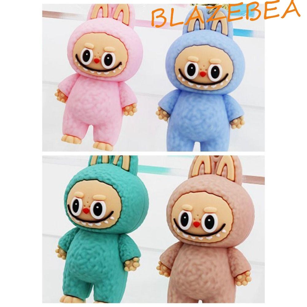 Blazebea Labubu พวงกุญแจตุ๊กตา, Anti-lost Backpack Charms Labubu PVC จี้, ทนทานตลก Creative Mini ...