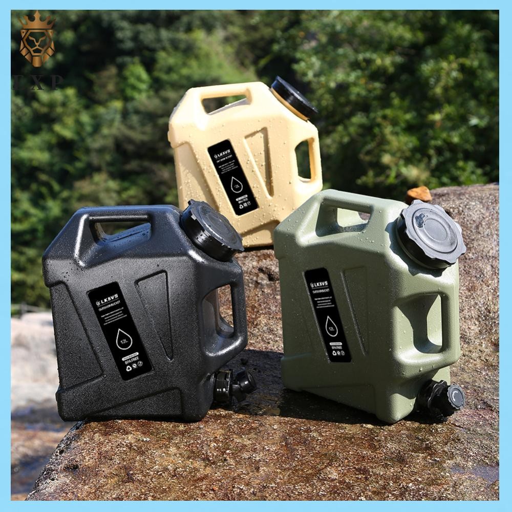 [explosion1.th] ภาชนะบรรจุน้ําแคมป์ปิ้ง 12 ลิตรพร้อมถังเก็บน้ําเดือยสําหรับตั้งแคมป์เดินป่า ...